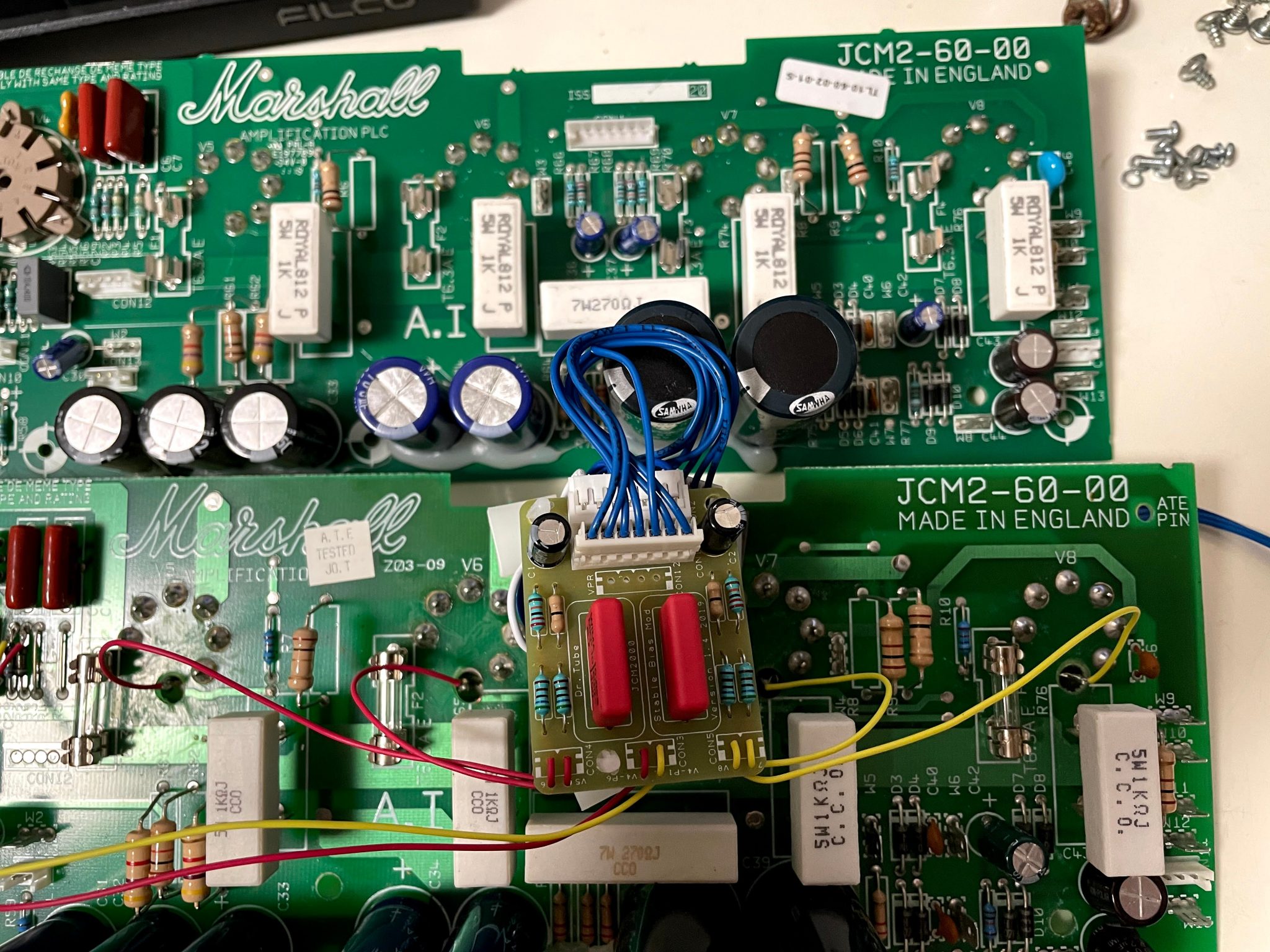Marshall JCM2000 DSL100のバイアスドリフト修理 - たけぞうBLOG